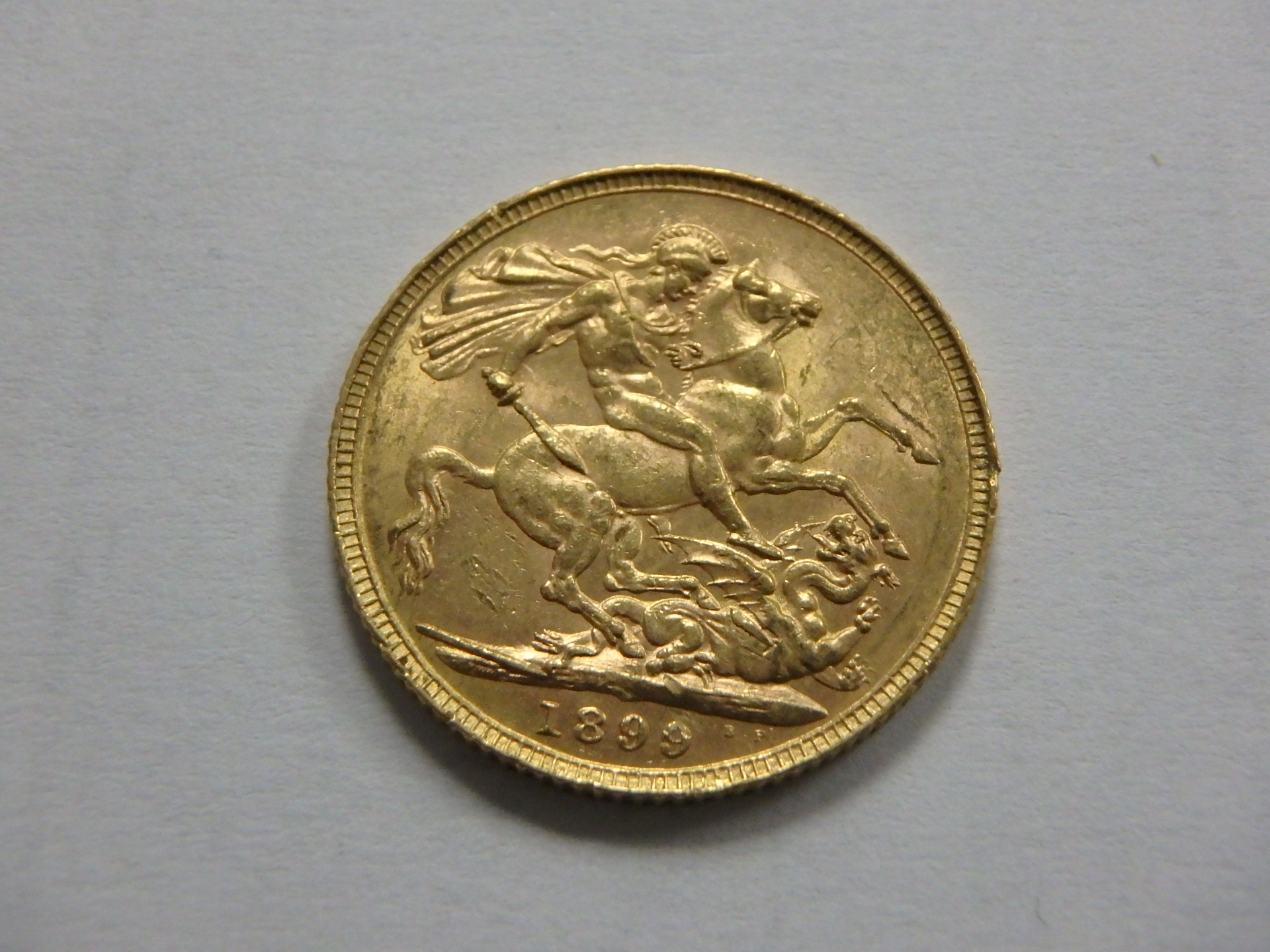 1 Pound British Sovereign Gold Coin Reverse – Portland Gold Buyers, LLC